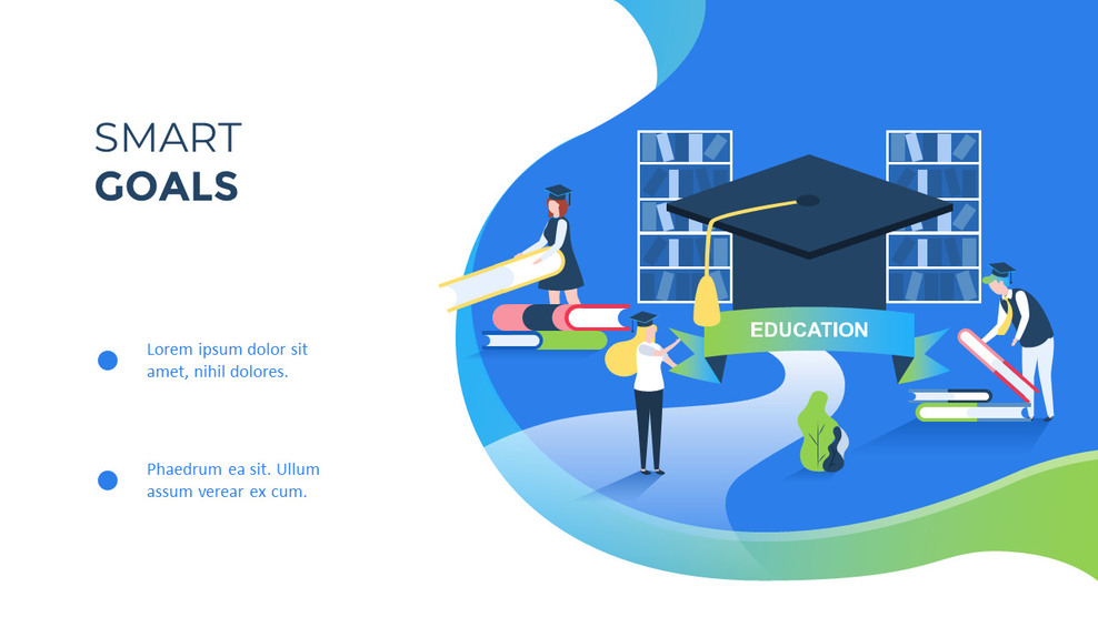 Smart Goals Slide|Vision, Mission|Single