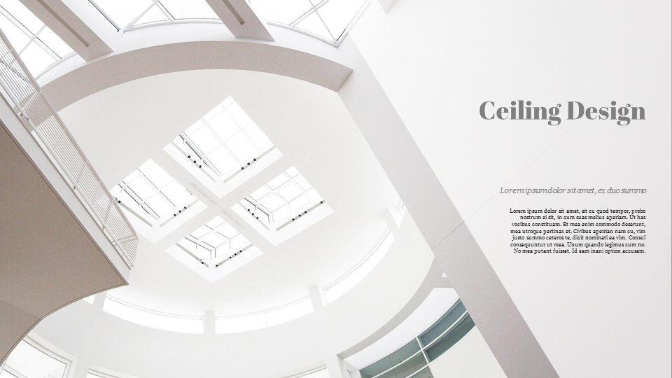 Ceiling Design Simple Google Slides