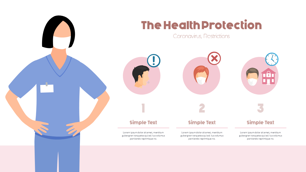 Post-Coronavirus World - Social Distancing Simple PowerPoint Template ...