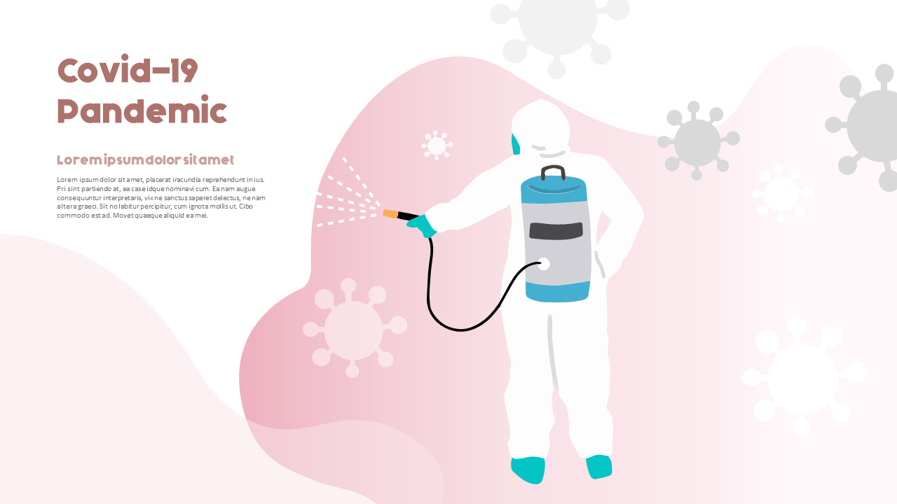 Post-Coronavirus World - Social Distancing Simple PowerPoint Template ...