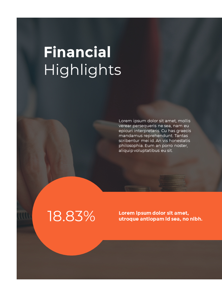 Annual Report Design Layout PowerPoint