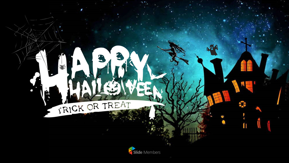 Halloween Free PPT Cover Slide - Event and Festival Presentation|Templates