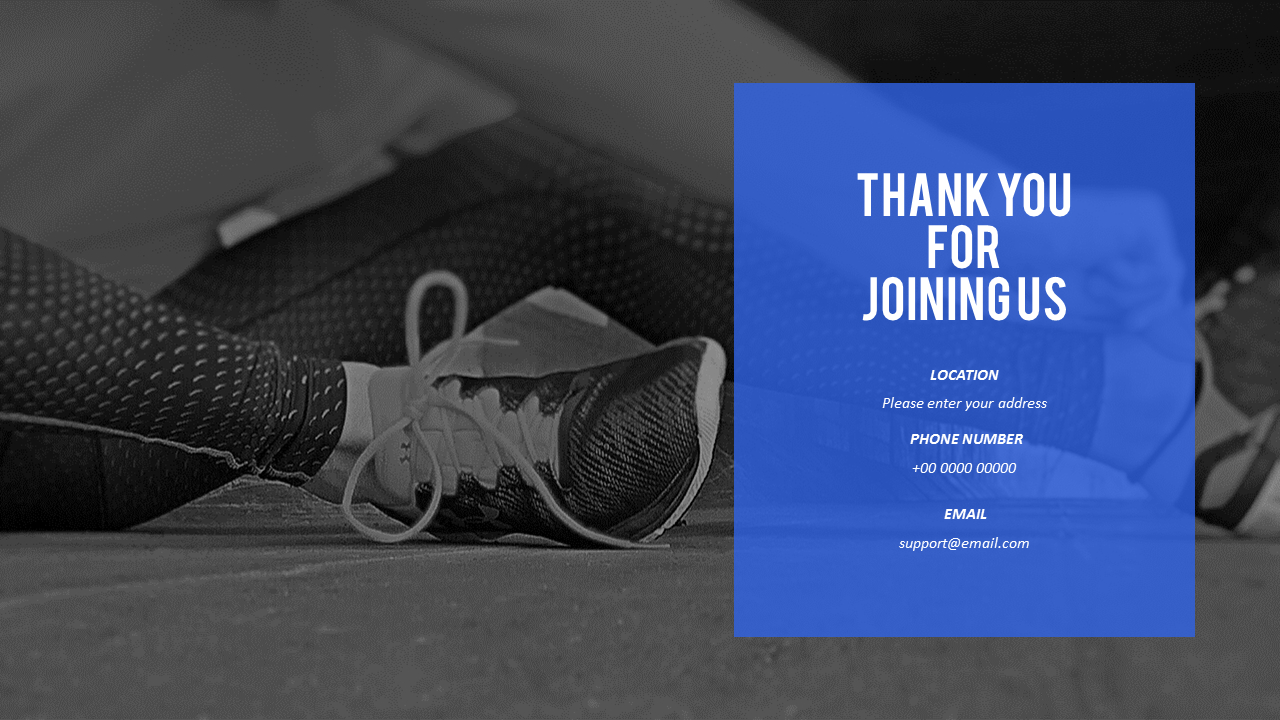 Thank you For Joining us Slide|Contact|Single