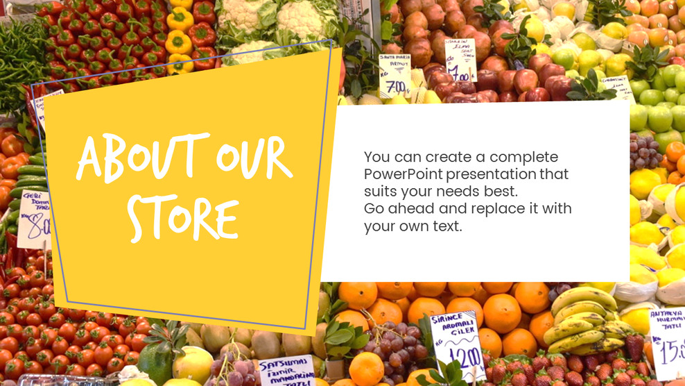 About our Store Slide|Overview|Single