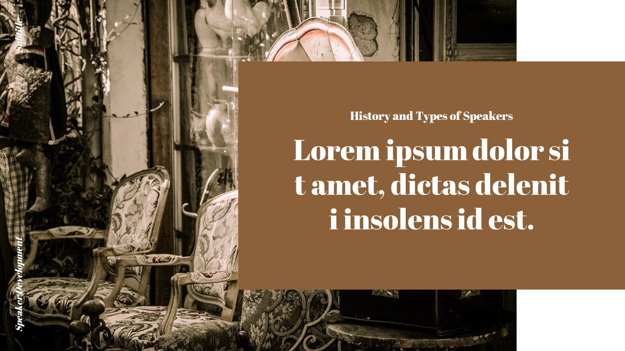 Development of speakers Interactive PowerPoint Examples