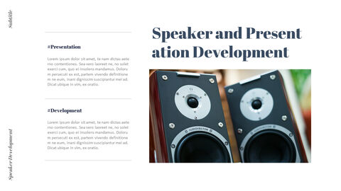 Development of speakers Interactive PowerPoint Examples