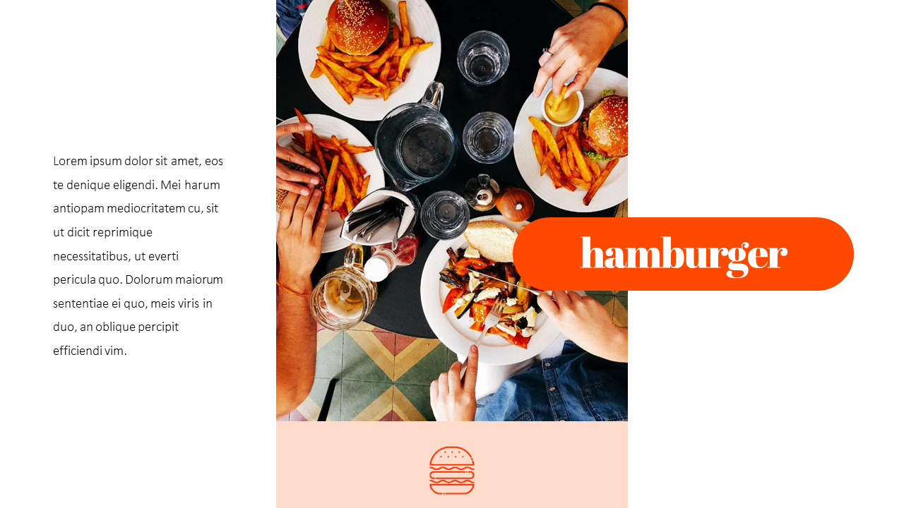 Hamburger creating PowerPoint Presentations