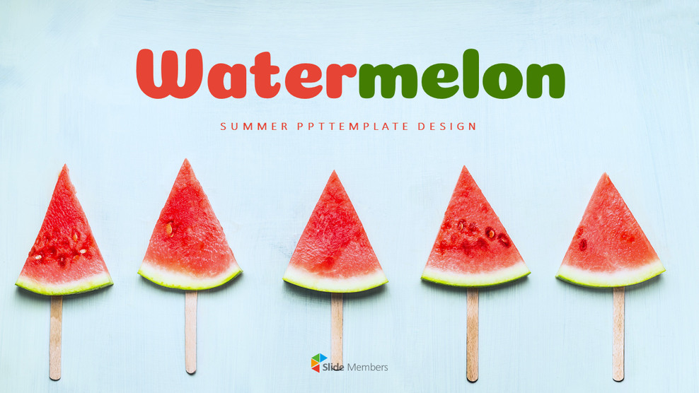 Watermelon Simple PowerPoint Design