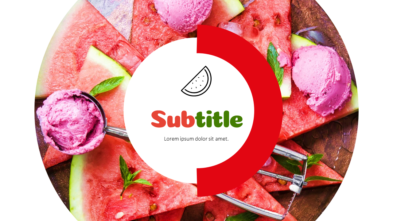 Watermelon Simple PowerPoint Design