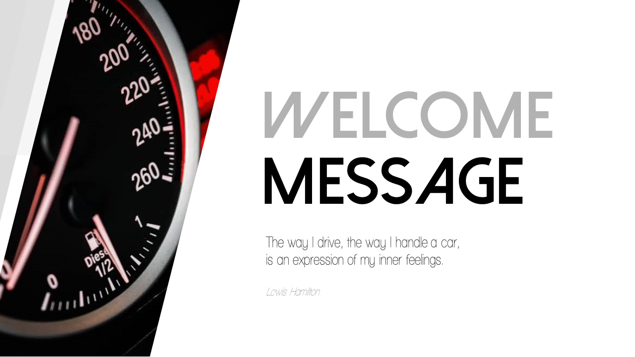 Welcome Message Slide CEO Single