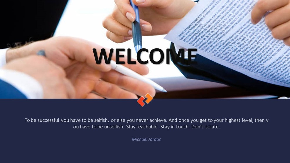 Welcome Slide|CEO|Single