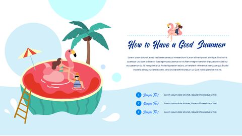 Summer Illustration Business Presentation PPT