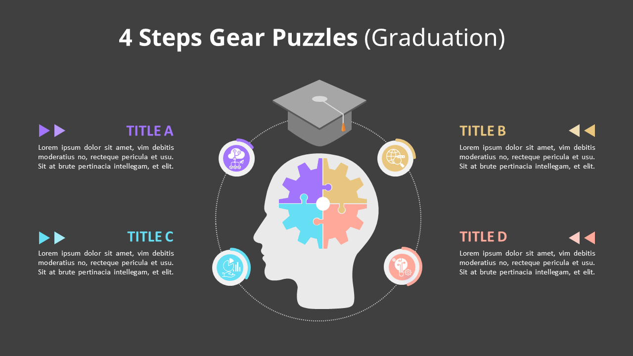 Idea and Knowledge Puzzle Infographic Diagram Animation