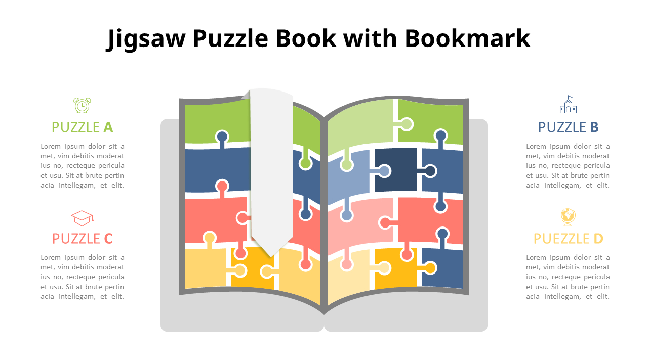 Jigsaw Puzzle Infographic Diagram Animation Templates