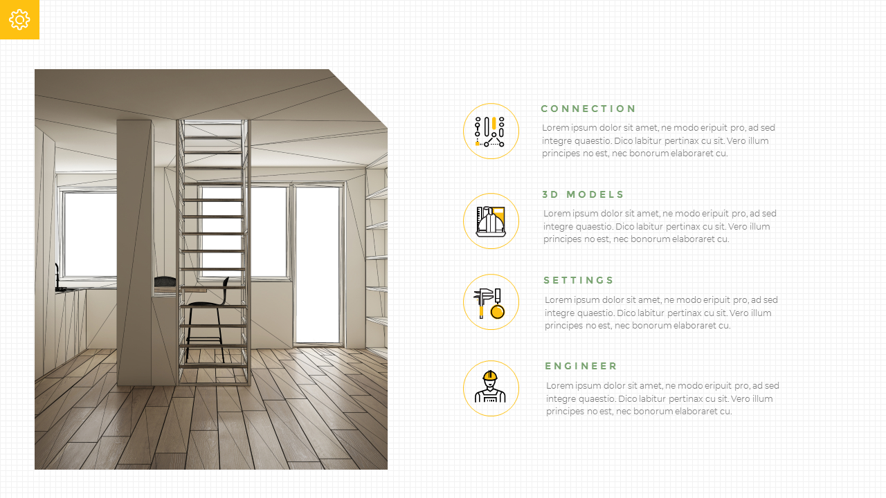 Architecture Blueprints PowerPoint Slides