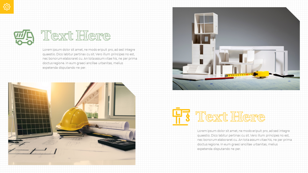 Architecture Blueprints PowerPoint Slides