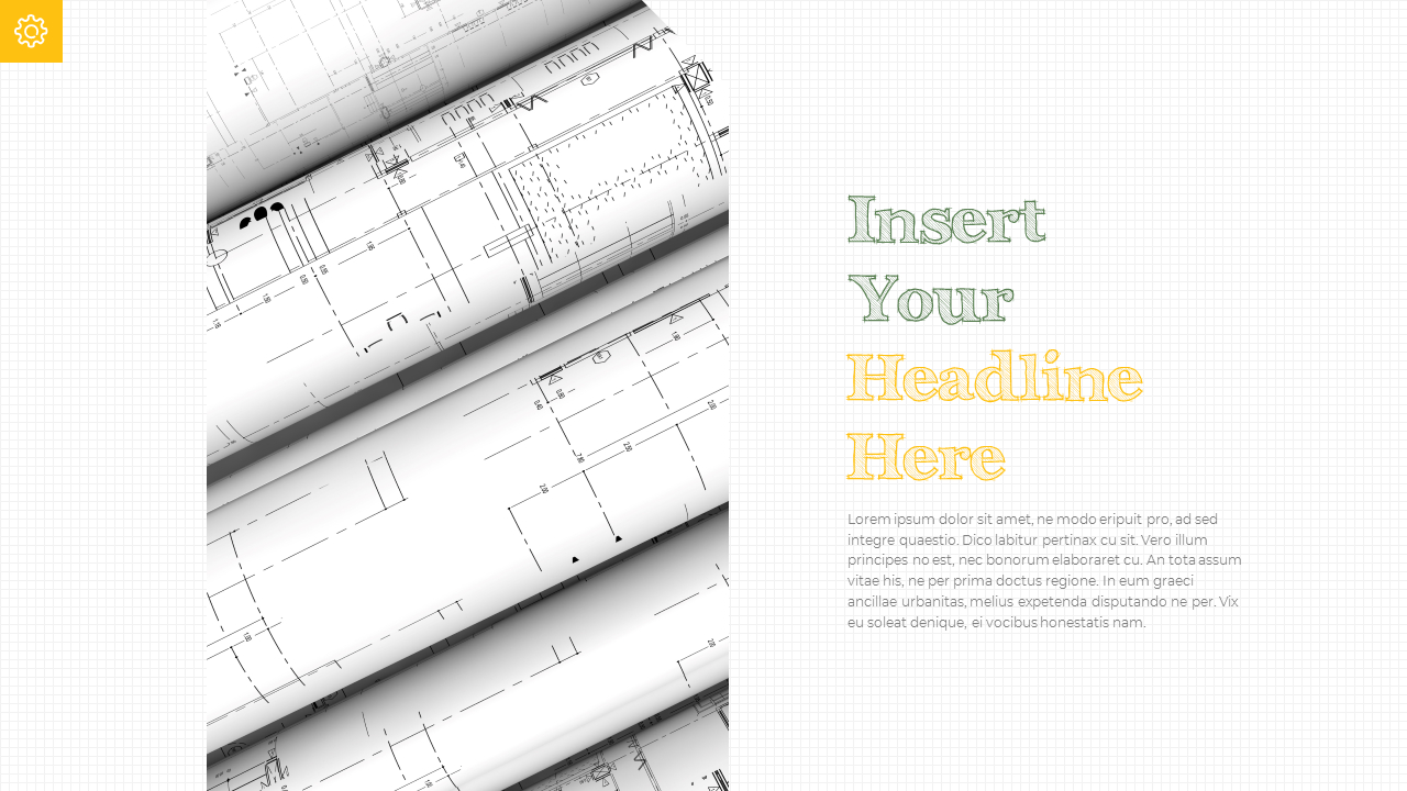Architecture Blueprints PowerPoint Slides