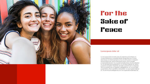 Say No to Racism Simple PowerPoint Template Design