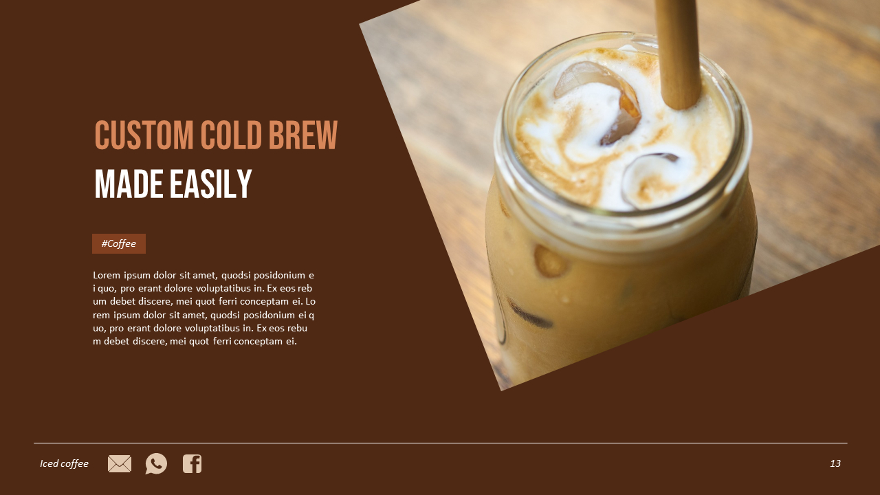 Iced coffee Interactive PowerPoint Examples
