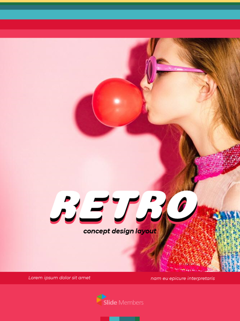 Retro Style Concept Design Creative Google Slides