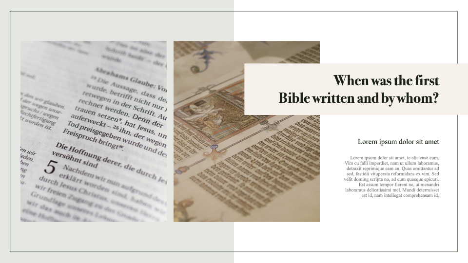 Holy Bible Keynote Templates for Creatives