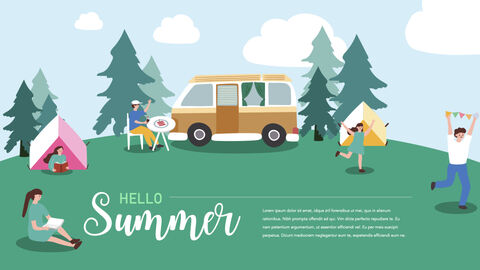 Summer Illustration Interactive Keynote