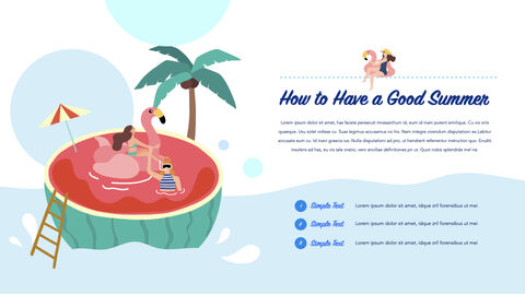 Summer Illustration Interactive Keynote