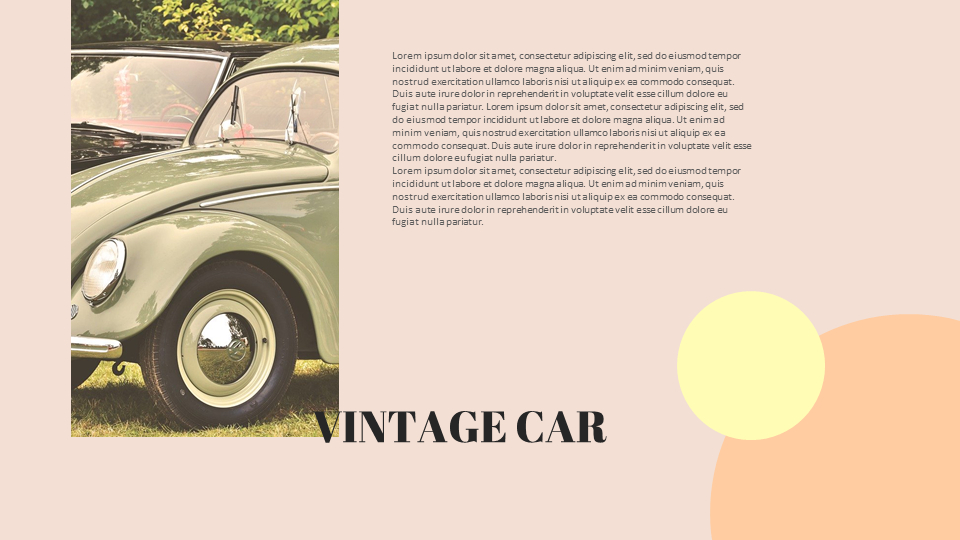 1970 Classic Car Google PowerPoint