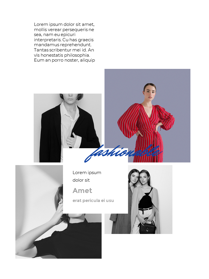 Fashion Brand Vertical Lookbook Best Business PowerPoint Templates
