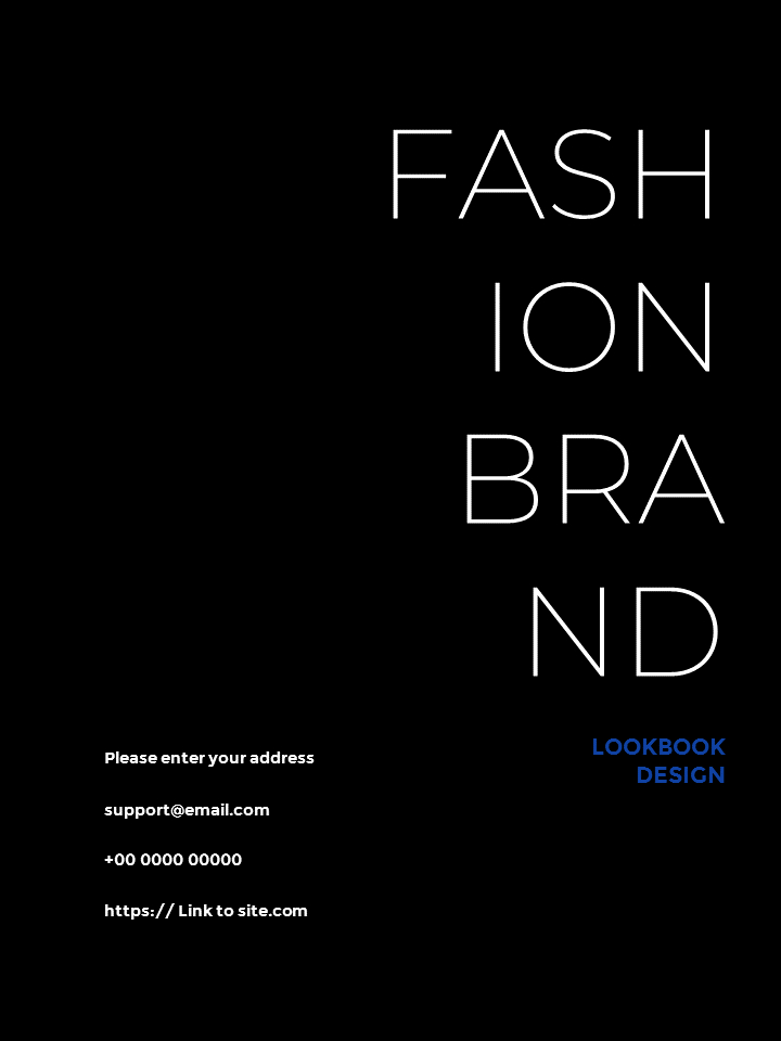Fashion Brand Vertical Lookbook Best Business PowerPoint Templates