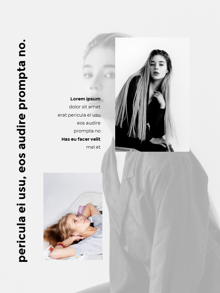 Fashion Brand Vertical Lookbook Google Docs PowerPoint