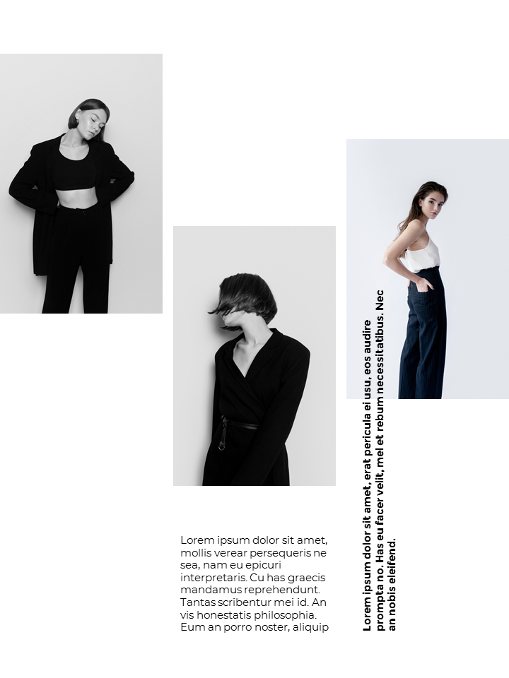 Fashion Brand Vertical Lookbook Google Docs PowerPoint