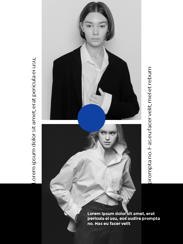 Fashion Brand Vertical Lookbook Google Docs PowerPoint