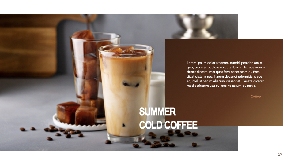 Iced coffee Best Keynote