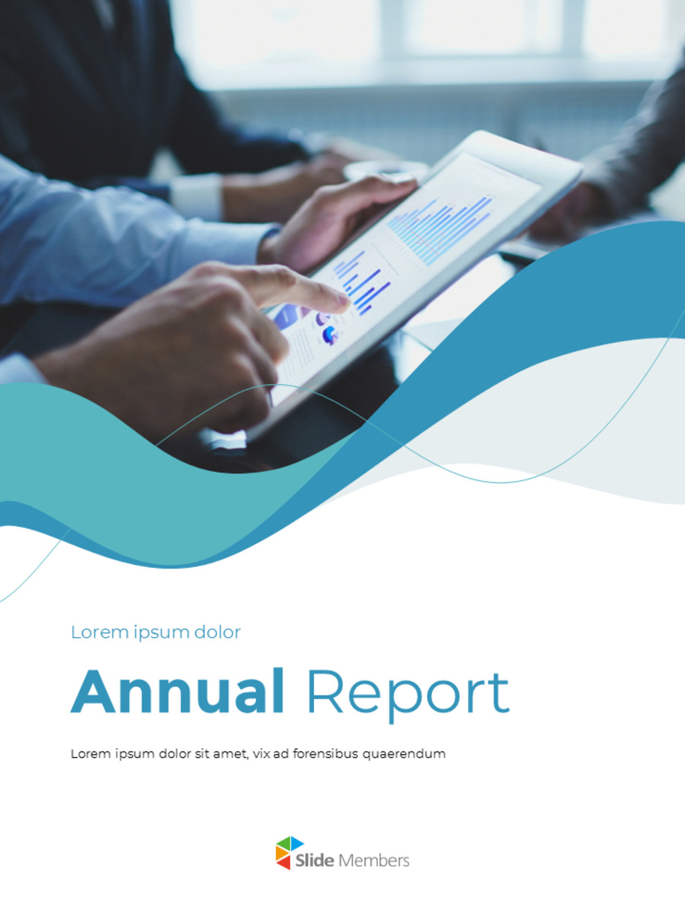Wave Design Annual Report Simple Templates Design