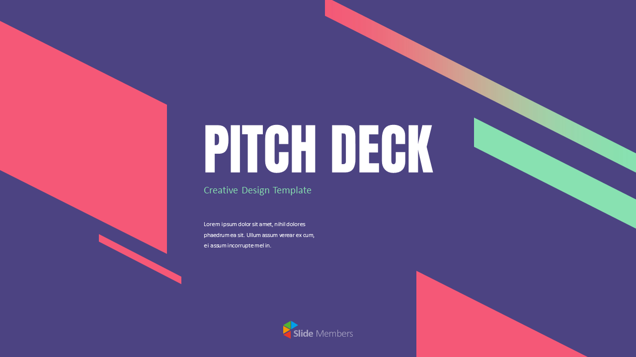 Creative Design Pitch Deck PPT Business