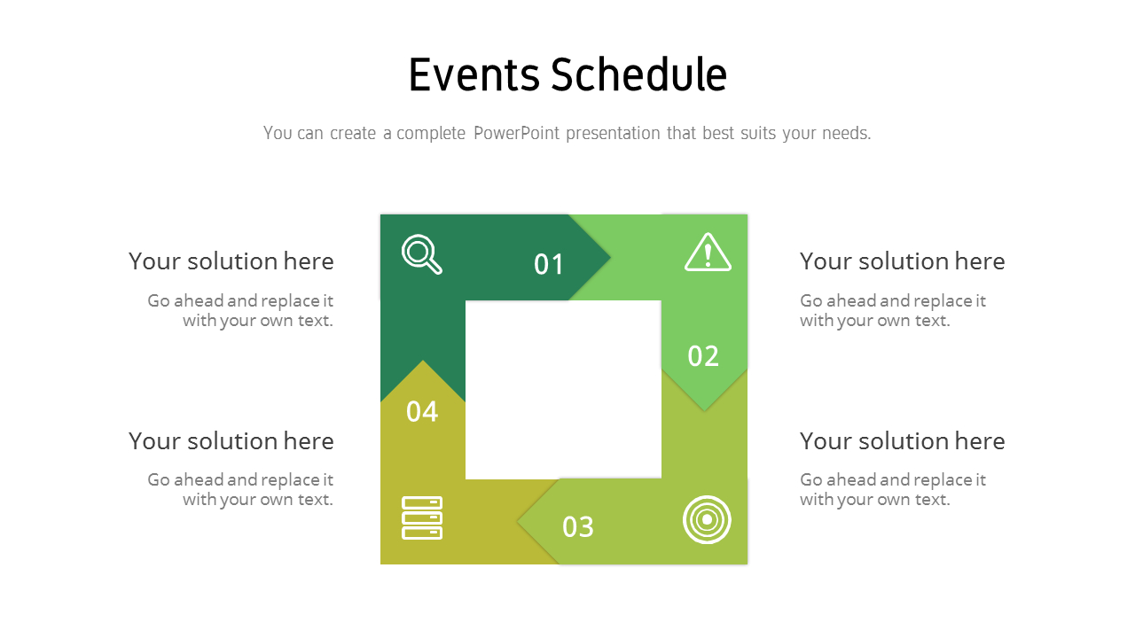Events Schedule slide|Business Process|Single