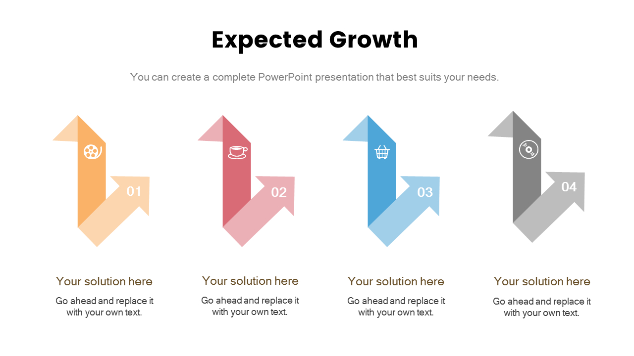 Expected Growth Template|Business Process|Single Slides