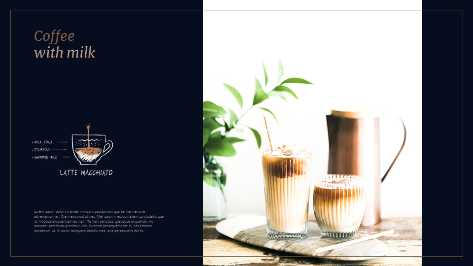 High end coffee shop Simple Presentation Google Slides Template