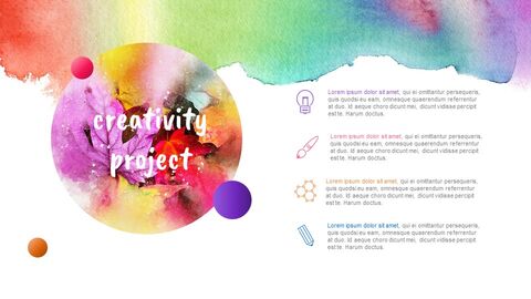 Creativity Project Google Slides Template Design|Abstract