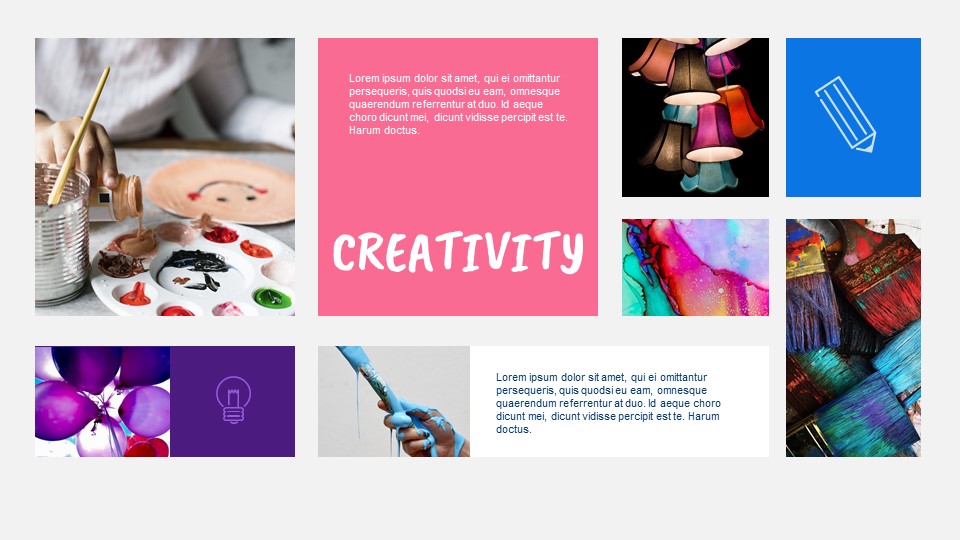 Creativity Project Google Slides Template Design|Abstract