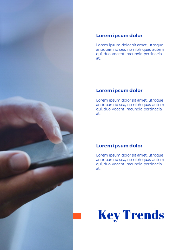 Blue Background Concept Annual Report Simple Google Templates