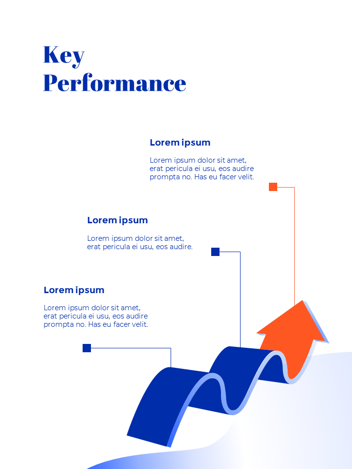 Blue Background Concept Annual Report Simple Google Templates