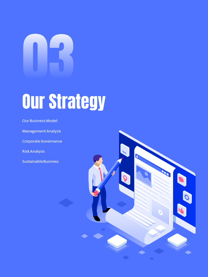 Business Illustration Annual Report Best PowerPoint Presentations