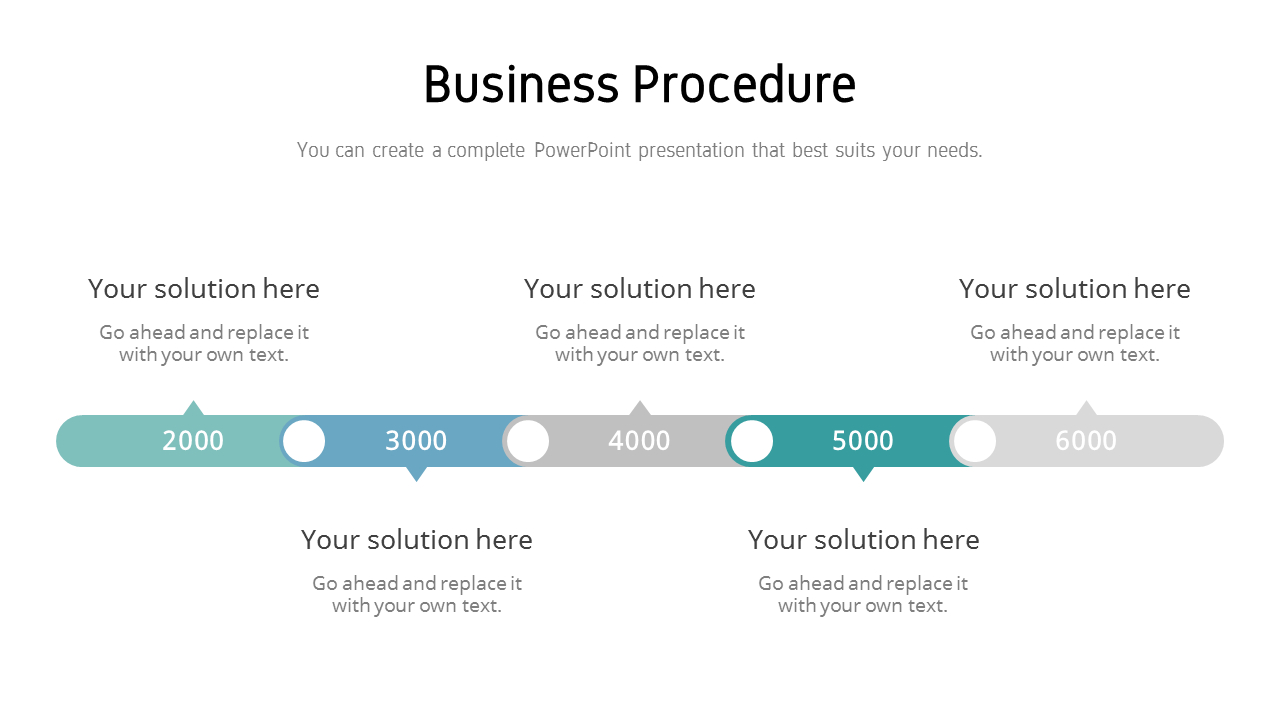 업무 절차 PPT 슬라이드 덱