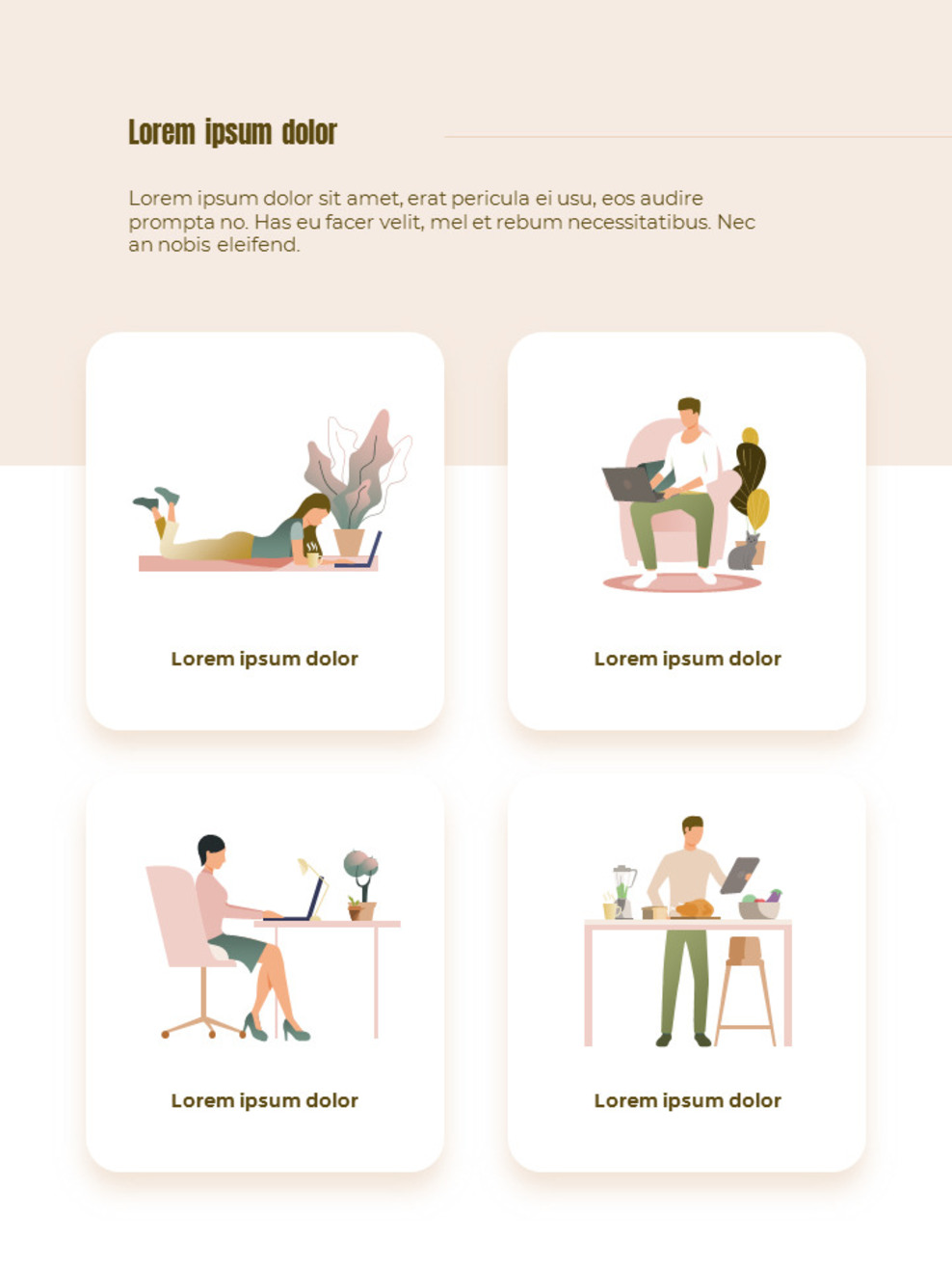 Life Style Vertical Design Easy Slides Design