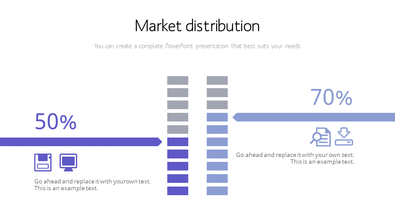 Market distribution Simple slide
