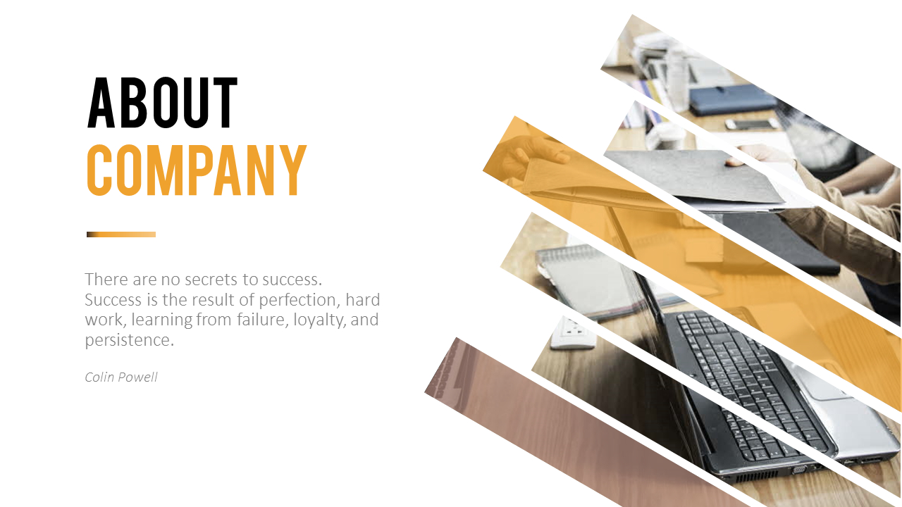 About Company Slide Layout