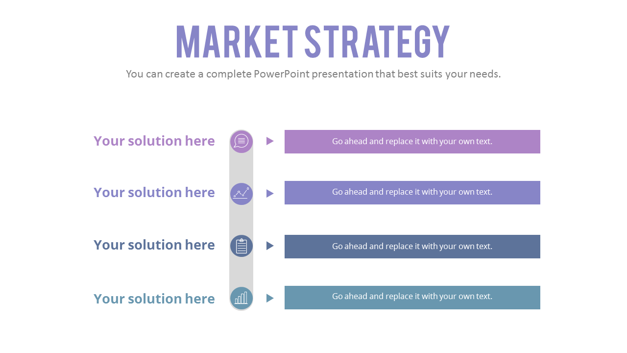 Marktstrategie Präsentationsfolie