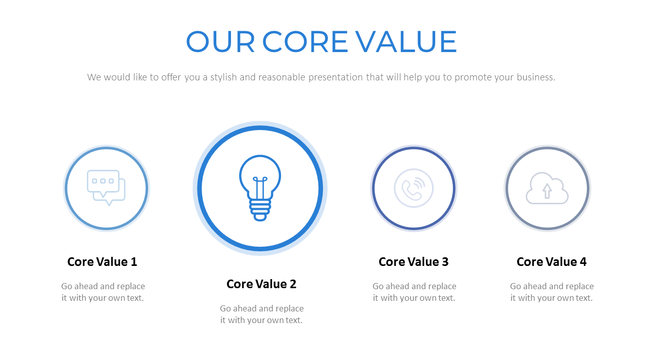 Our Core Value PPT Design